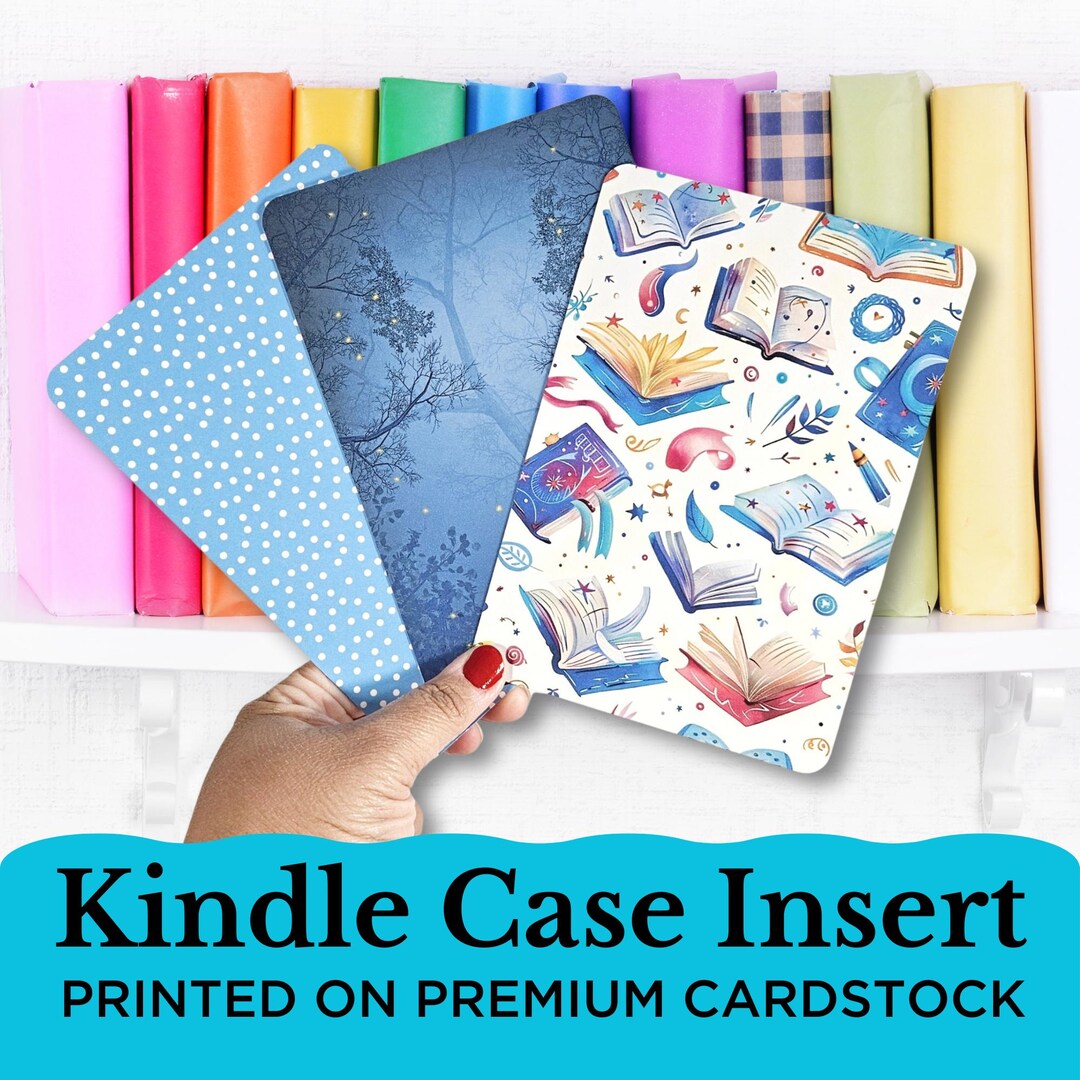 Kindle Case Insert / Clear Case Insert for E-reader / Book Lover Gift ...