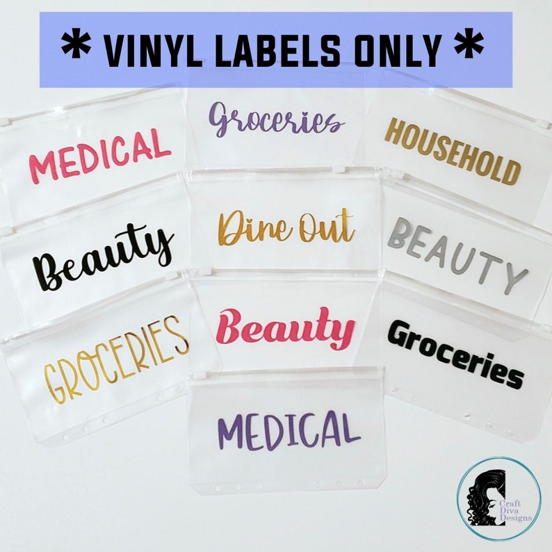 Cash Envelope Labels / Vinyl Decals / Budget Binder Decals / | Etsy