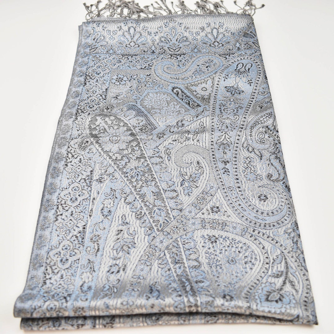 Grey Women Silk Wrap Stunning Silk Scarf Gift for Mother - Etsy