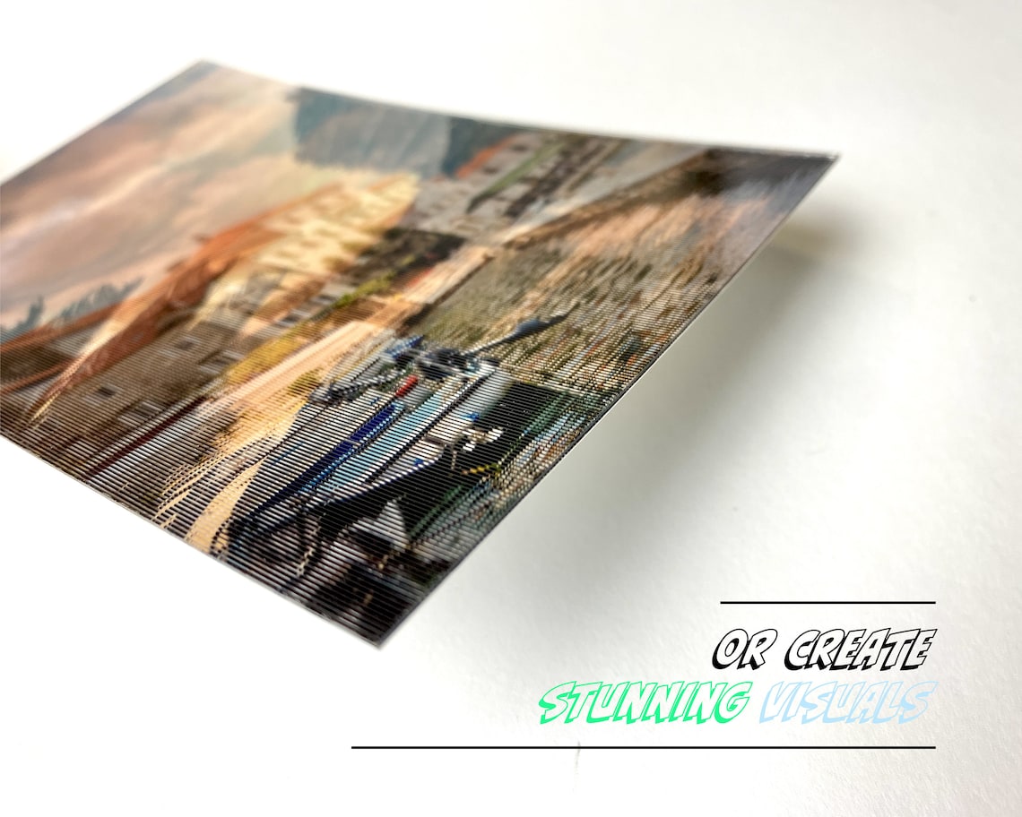 CUSTOM Lenticular Flip Print (paper Sizes) | 2-3 Images in 1 Poster ...