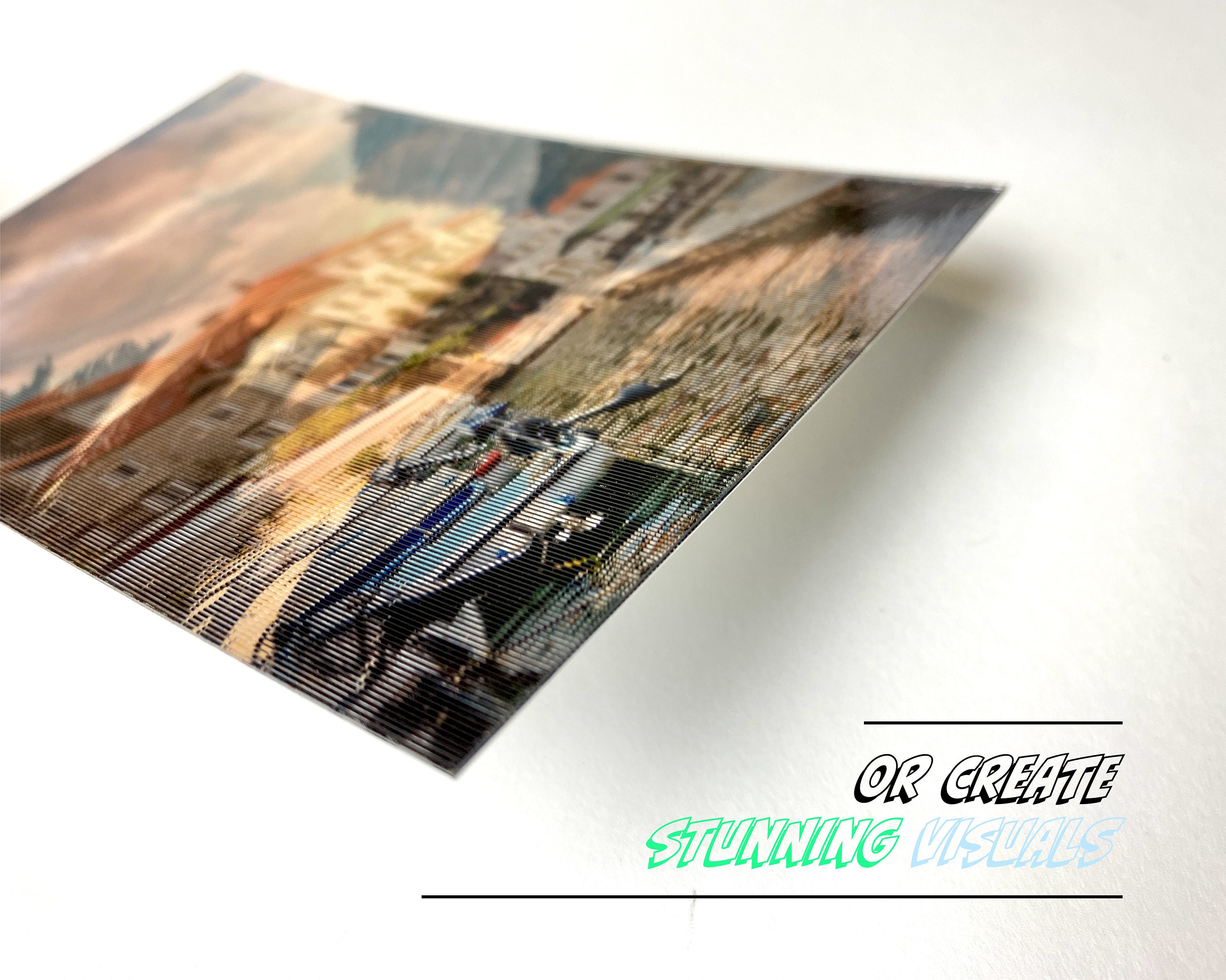 CUSTOM Lenticular Flip Print paper Sizes 2-3 Images in 1 Poster Bring ...