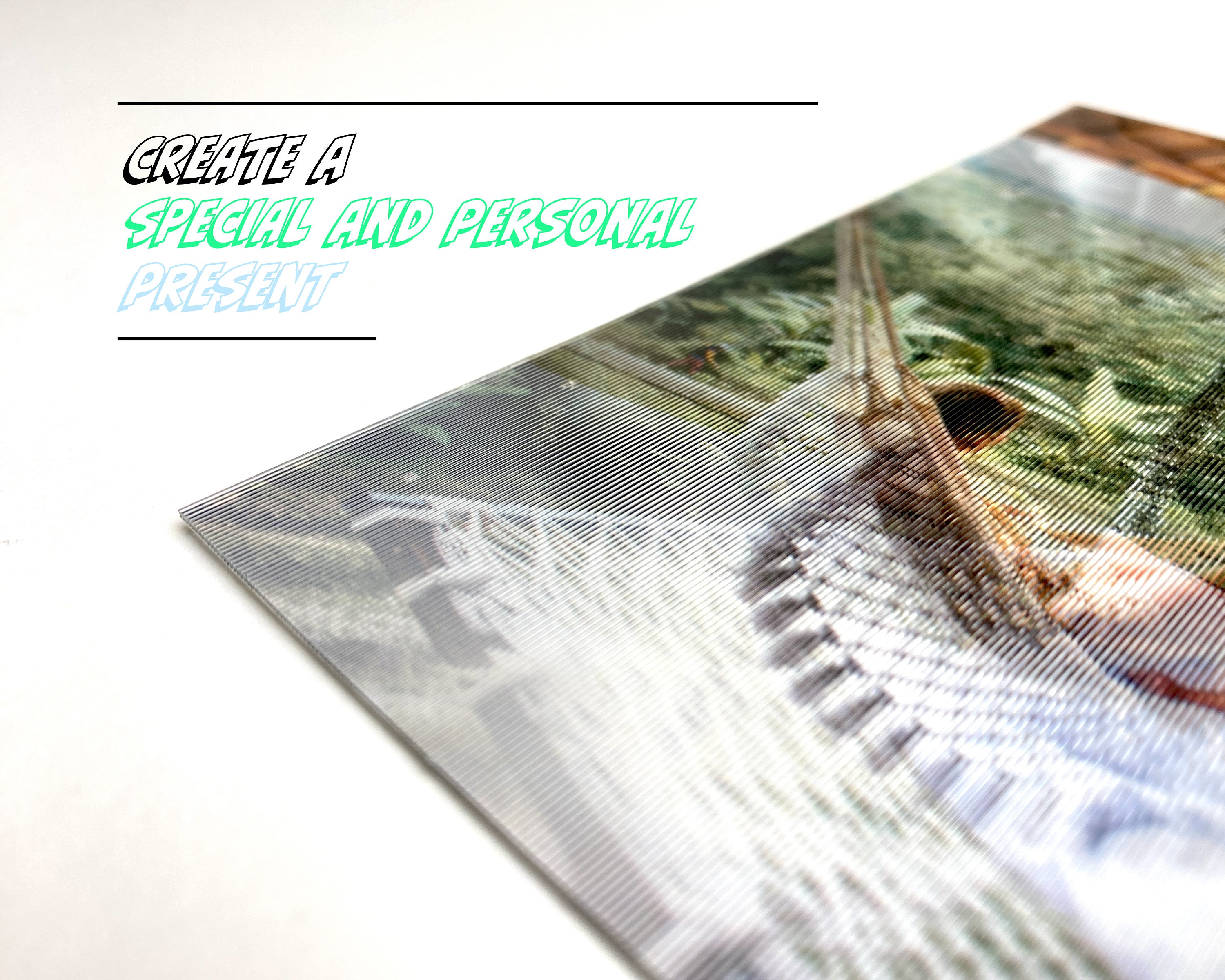 CUSTOM Lenticular Flip Print paper Sizes 2-3 Images in 1 Poster Bring ...