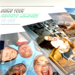 CUSTOM Lenticular Flip Print (paper Sizes) | 2-3 Images in 1 Poster ...