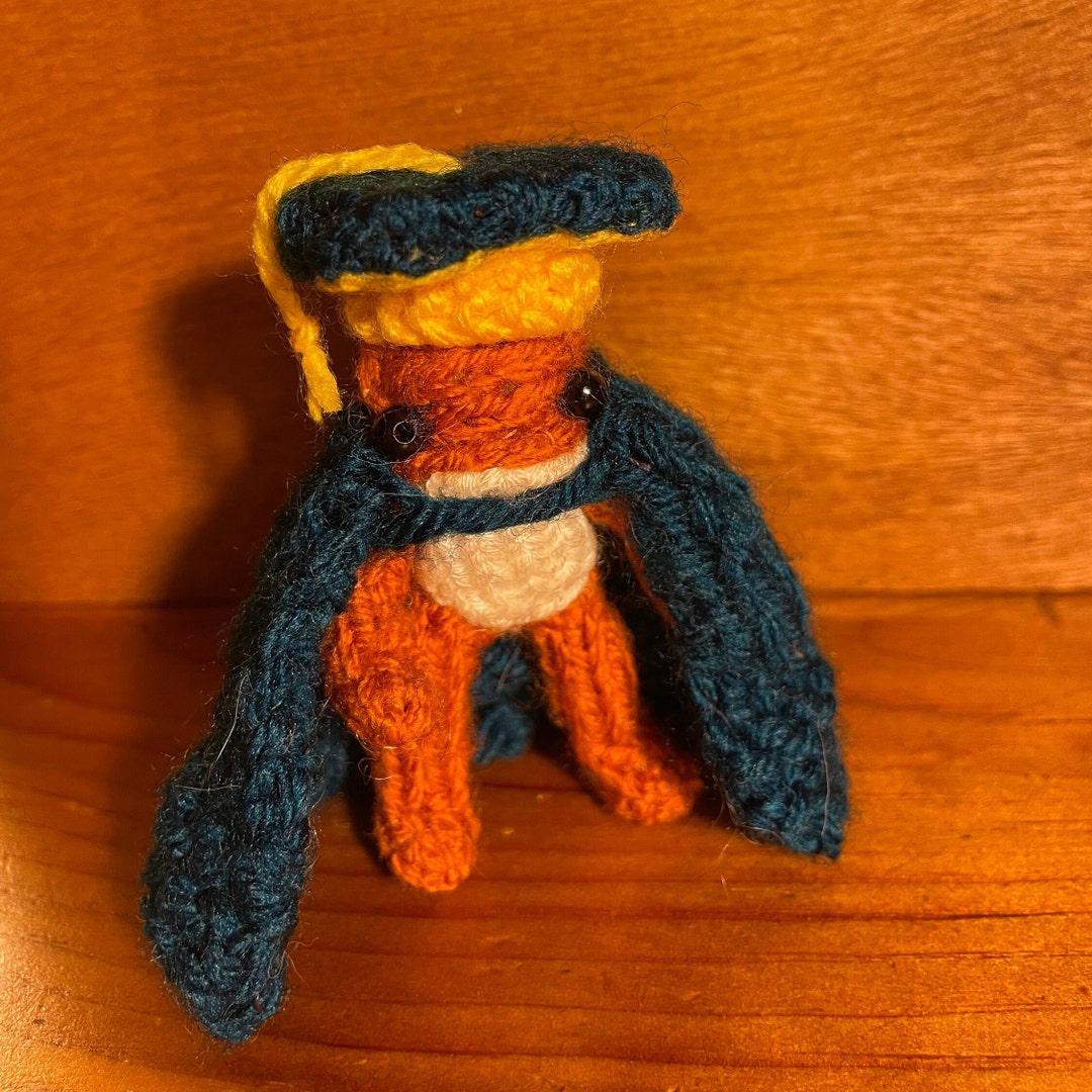 Hand Knitted Frog | Professor Frog Plushie With Removable Accessories ...