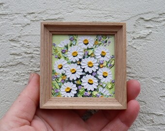 Miniature Daisy Wall Art - Etsy