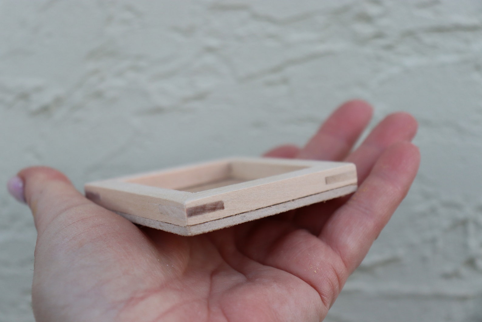 Mini Square Frame Small Wood Frame Miniature Art Frames No - Etsy