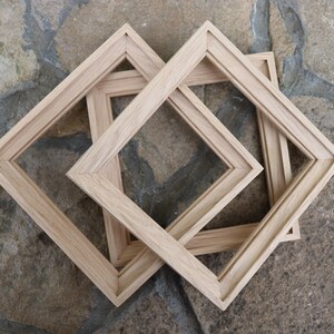 Miniature Art Frames Oak Small Craft Frame Wood Frame No Glass - Etsy