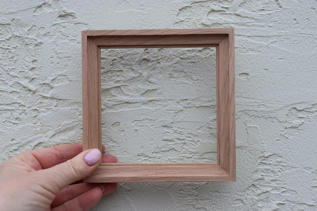 Miniature Art Frames Oak Small Craft Frame Wood Frame No Glass Etsy