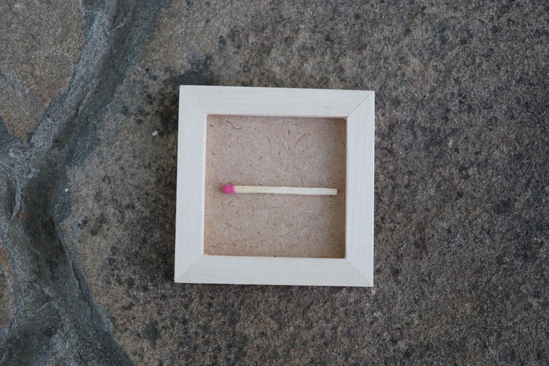 Mini Square Frame Small Wood Frame Miniature Art Frames No - Etsy