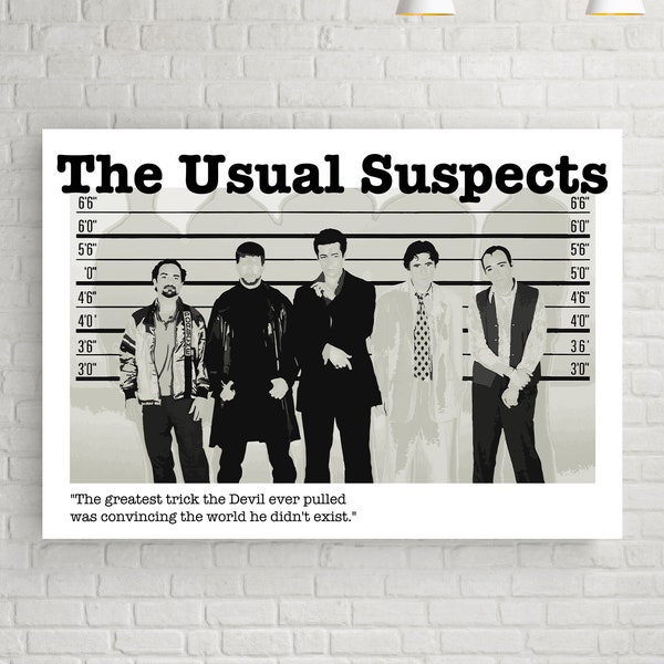 The Usual Suspects Poster - Etsy