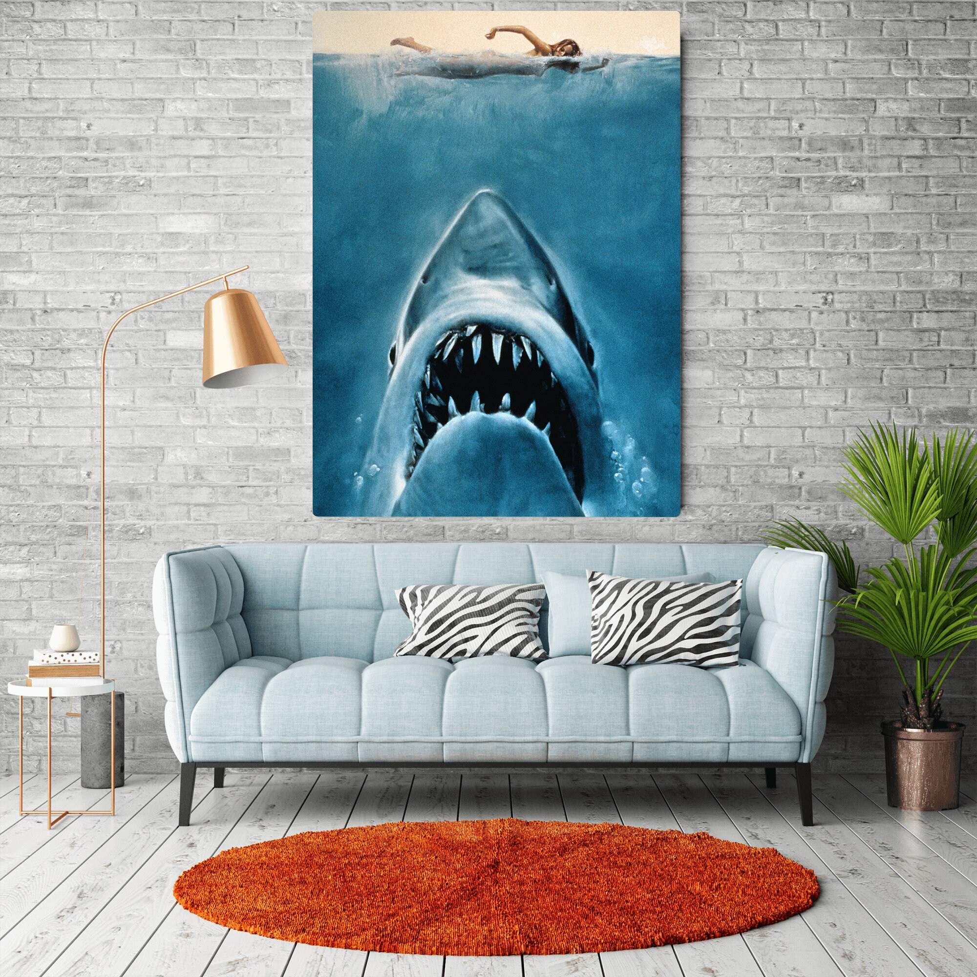 Jaws Textless Movie Poster, Film Wall Art Print - Etsy