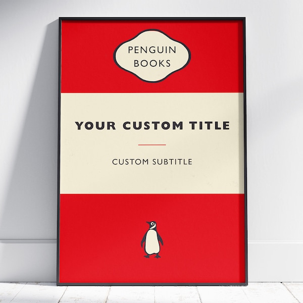 Penguin Book Poster - Etsy UK