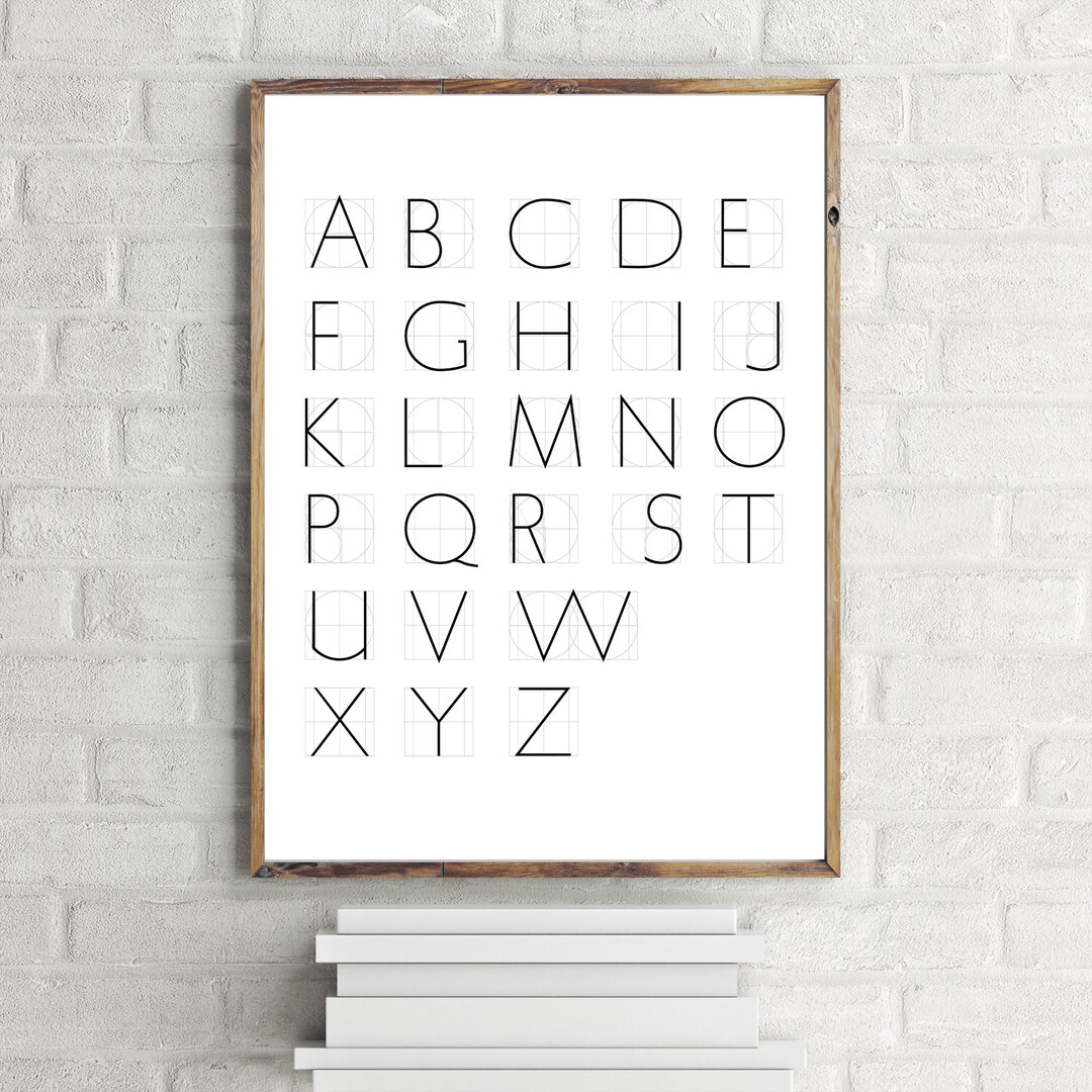Simple Modern Typography Print, Black and White Minimalist Wall Art ...