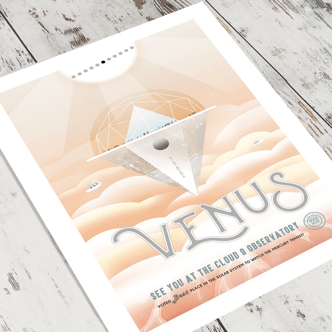 NASA Venus Travel Poster Wall Art Design Print - Etsy