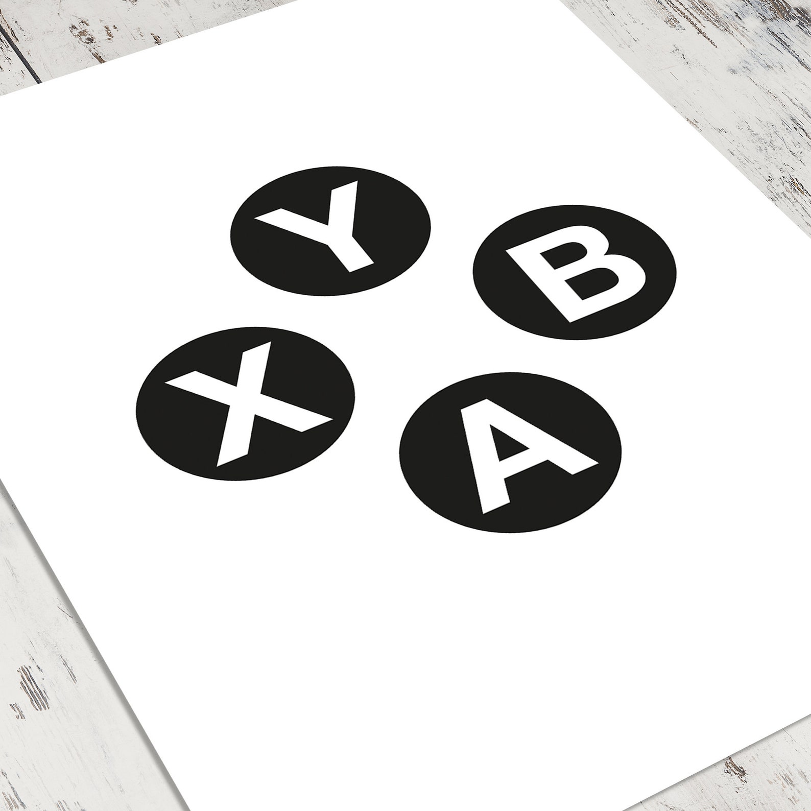 Xbox Button Combination Minimalist Poster Wall Art Print - Etsy