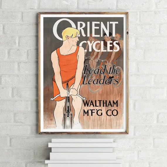 Orient Cycles Lead the Leaders Advertisement Vintage Poster | Etsy