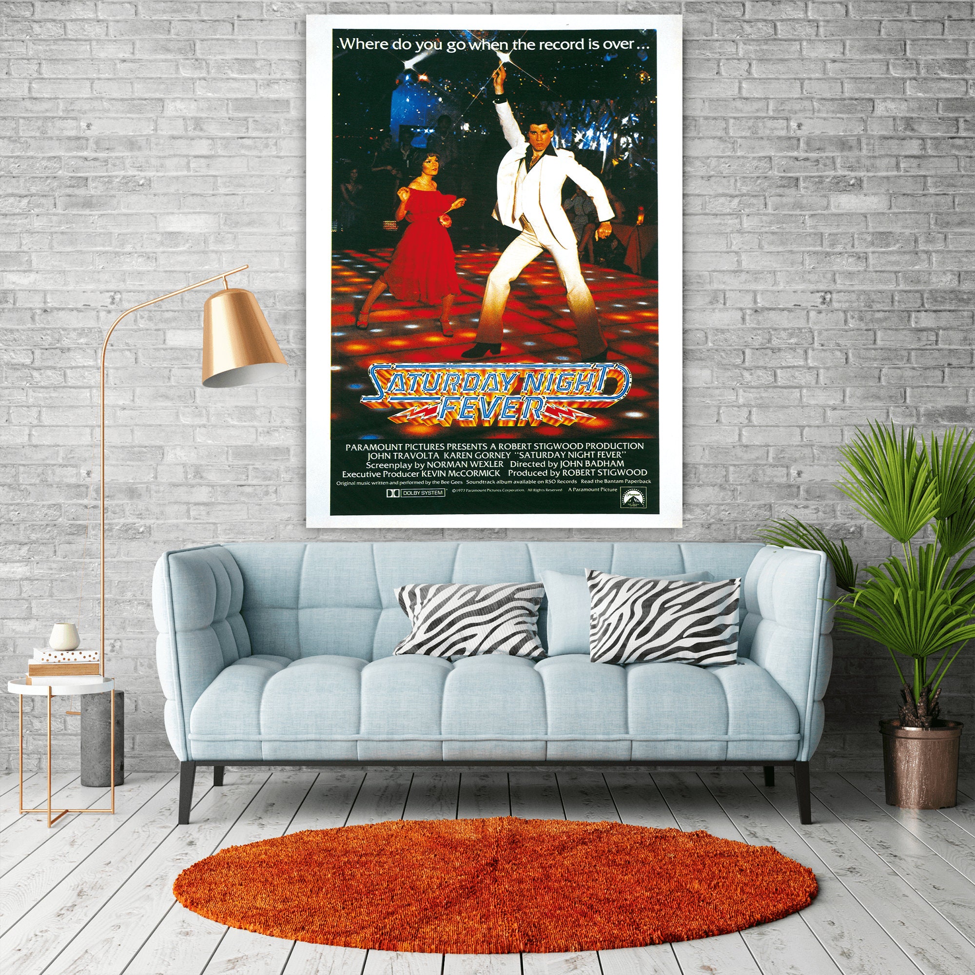 Saturday Night Fever Original Design Vintage Movie Poster, Retro Wall ...