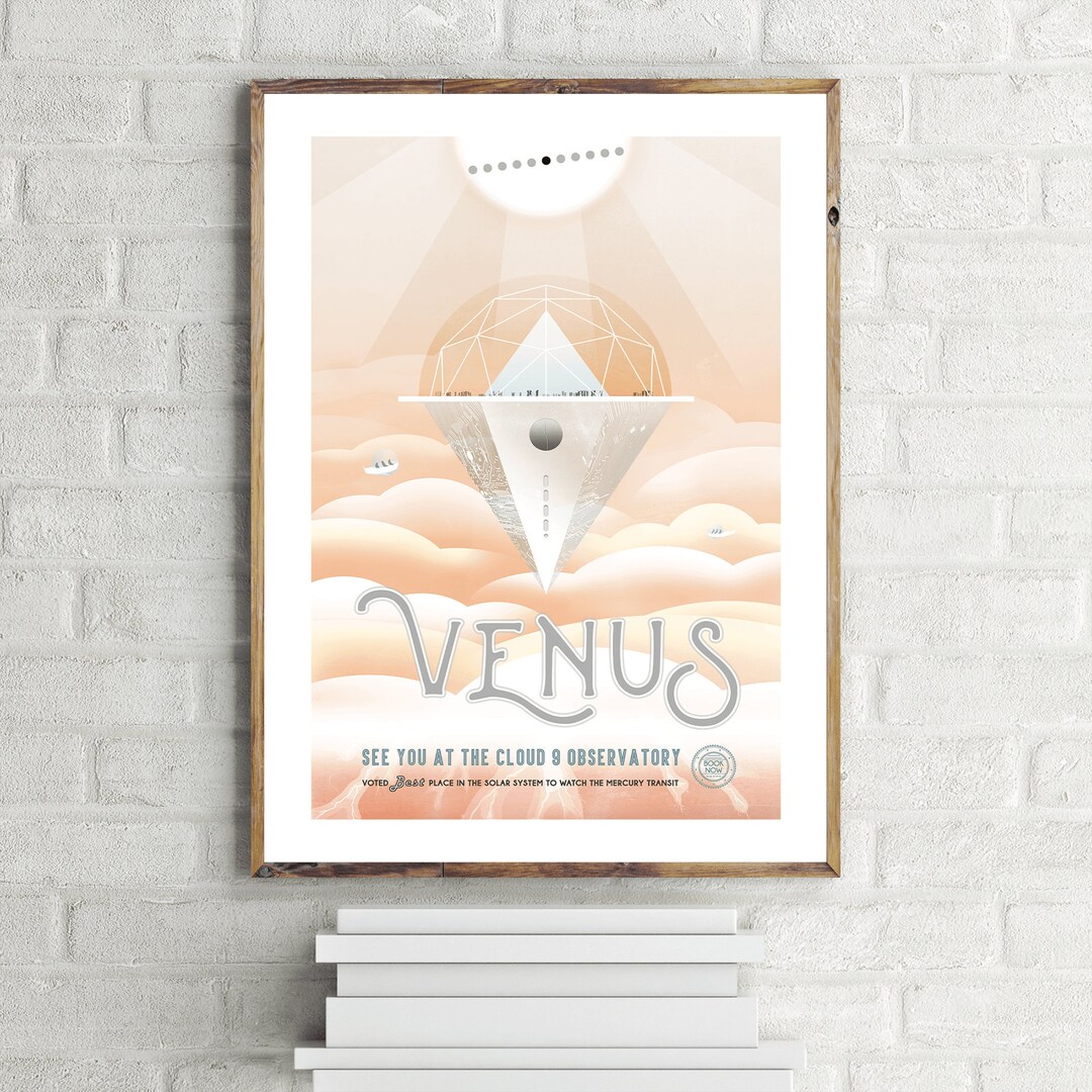 NASA Venus Travel Poster, Wall Art Design Print - Etsy