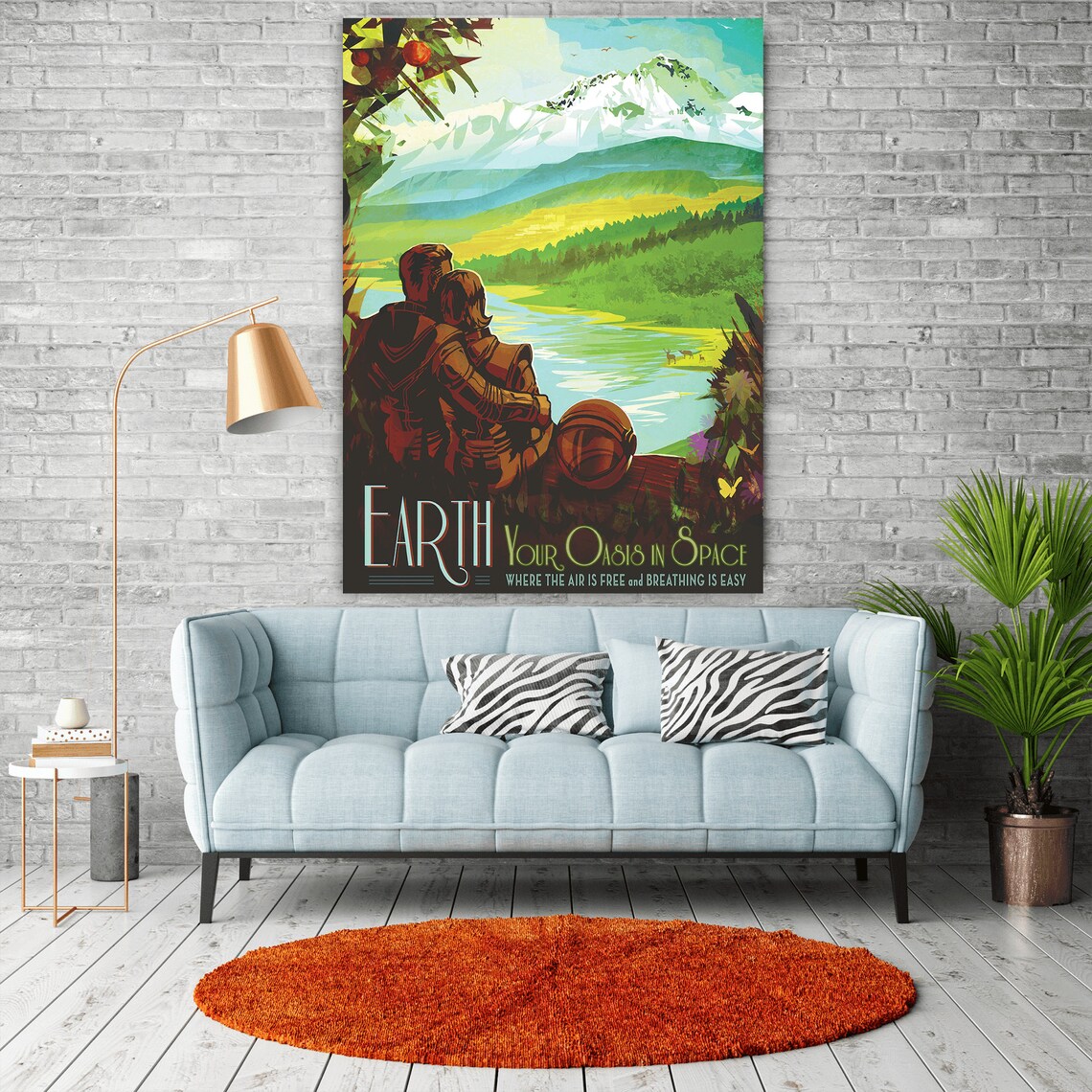 NASA Earth Travel Poster, Wall Art Design Print - Etsy