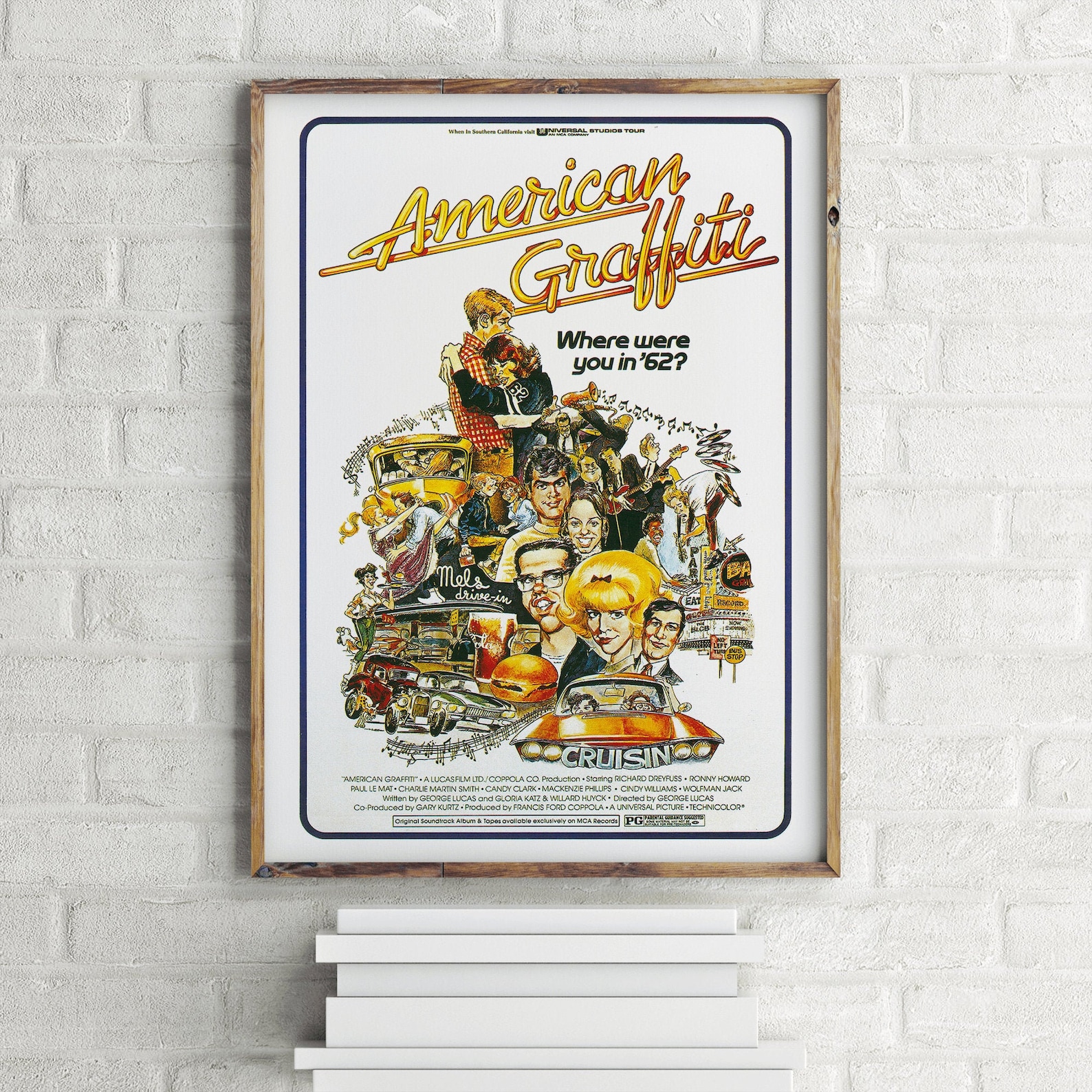 American Graffiti Original Vintage Movie Poster, Retro Wall Art Print ...