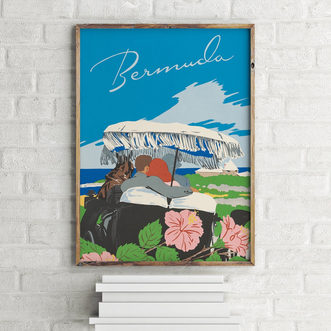 Bermuda Islands Vintage Travel Poster Retro Wall Art Print - Etsy