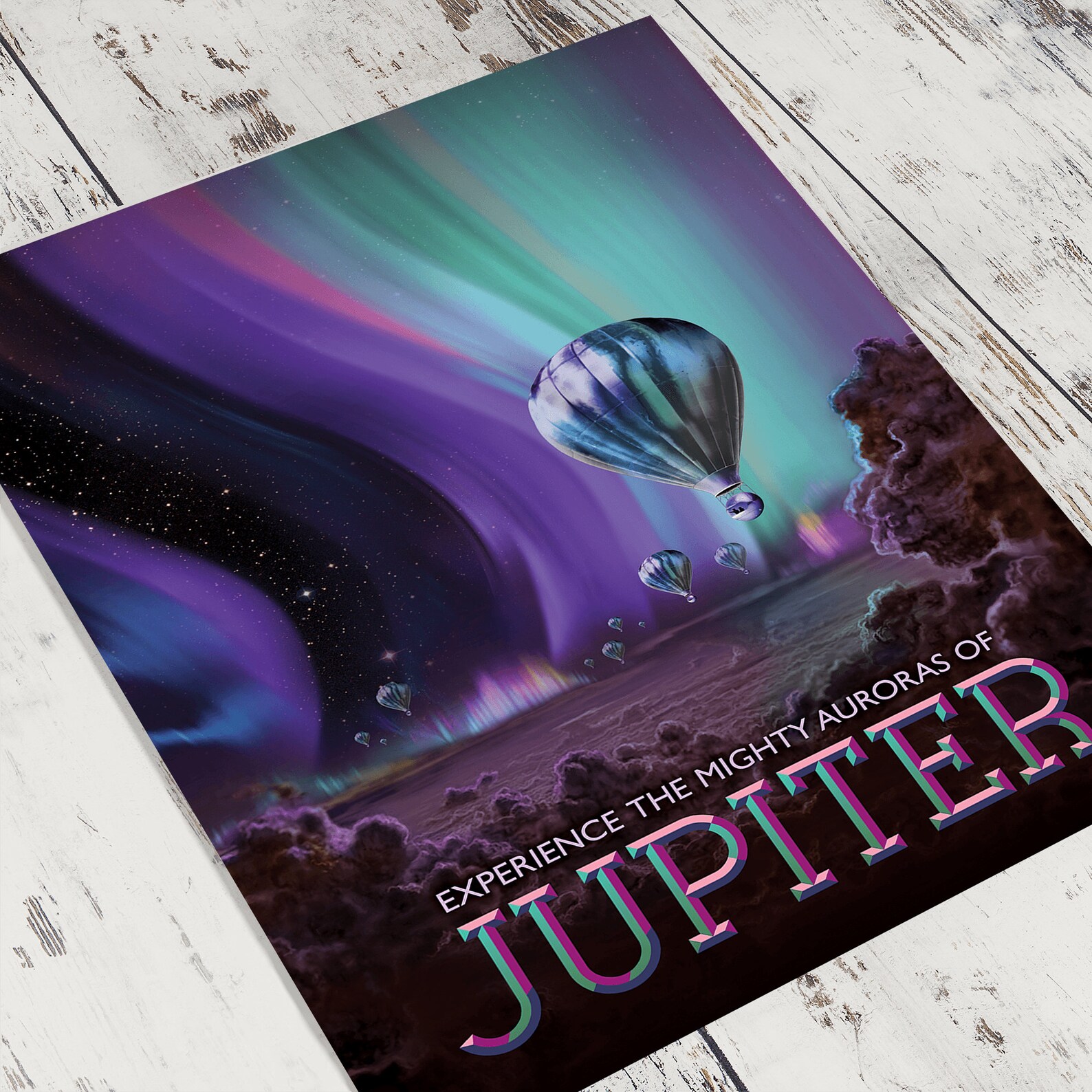 NASA Jupiter Travel Poster, Wall Art Design Print - Etsy UK