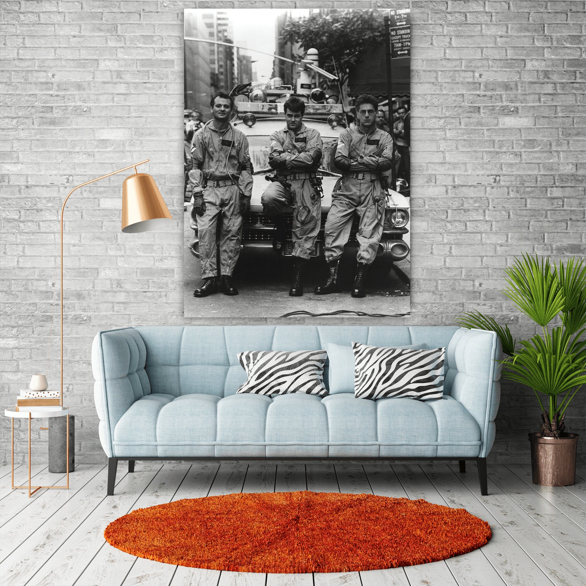 Ghostbusters Retro Movie Poster With Original Cast. Classic Film Scene ...
