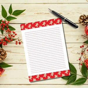 Printable Christmas Stationery Paper Letter Size 85 X 11 - Etsy