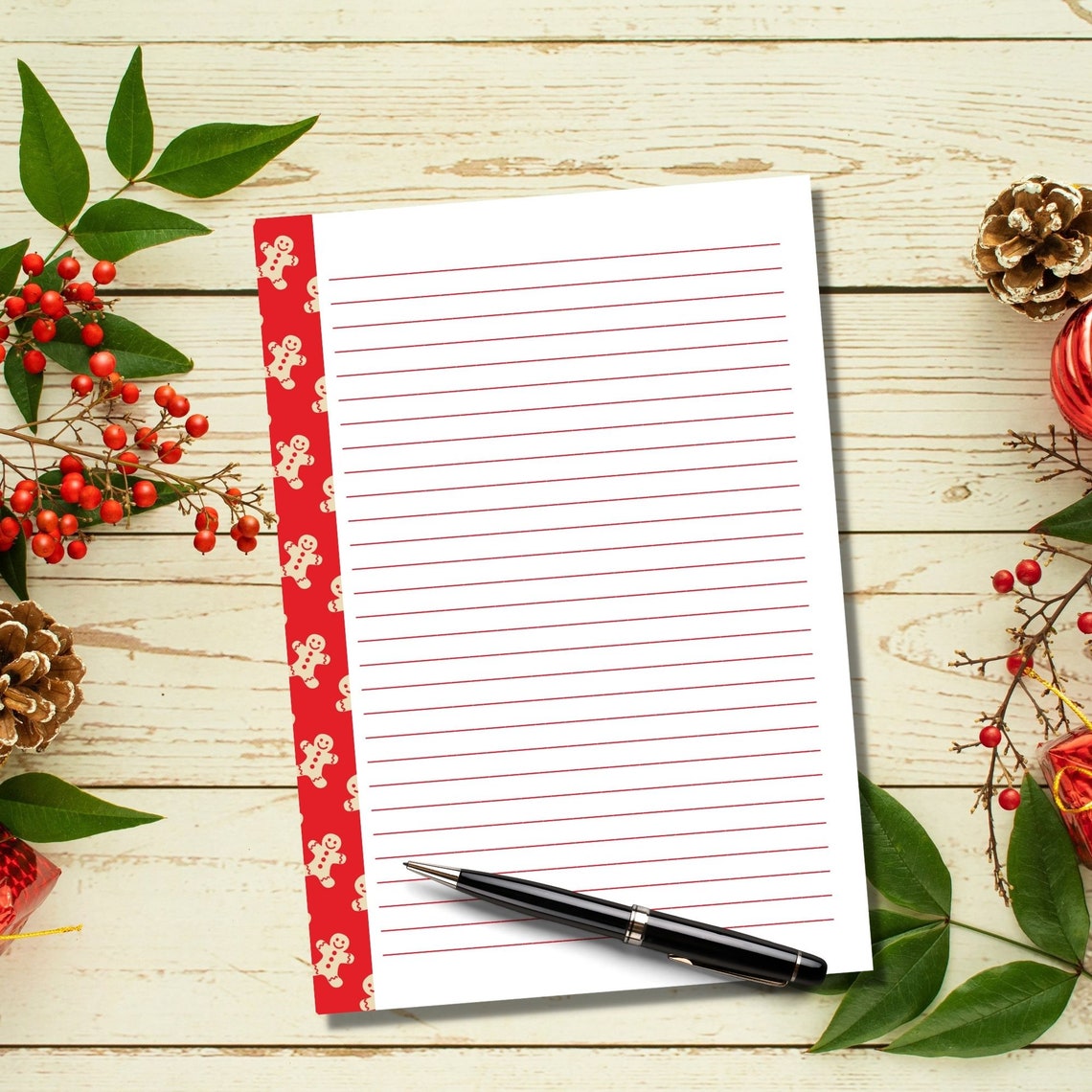 Printable Christmas Stationery Paper Letter Size 85 X 11 - Etsy