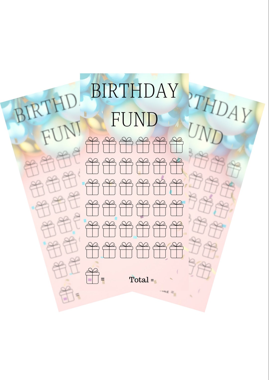 A6 Birthday Fund Budget Tracker/savings Challenge - Etsy UK
