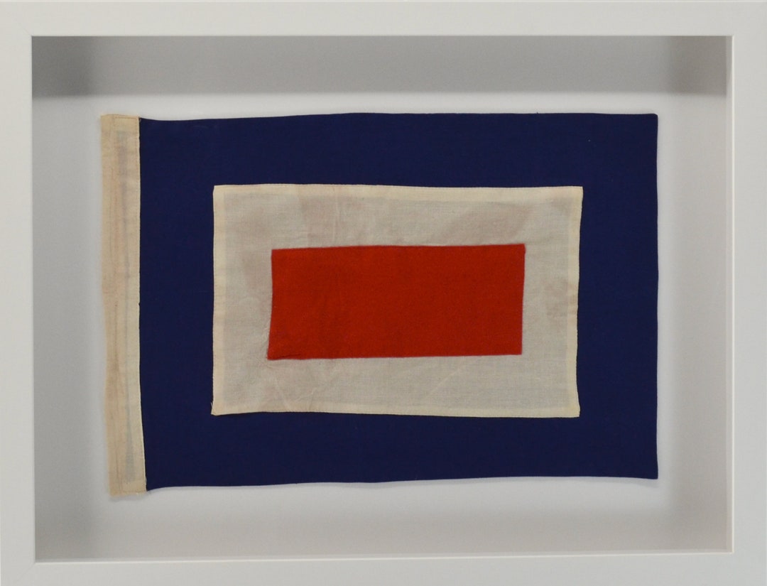 Framed Signal Flag Letter w - Etsy
