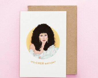 Cher Birthday Card - Etsy