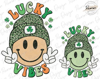 Lucky Charm Png, Retro Smiley Face Png, St. Patrick's Day Png, Green ...