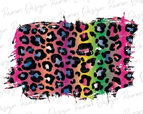 Distressed Leopard Background PNG Animal Print Distressed | Etsy