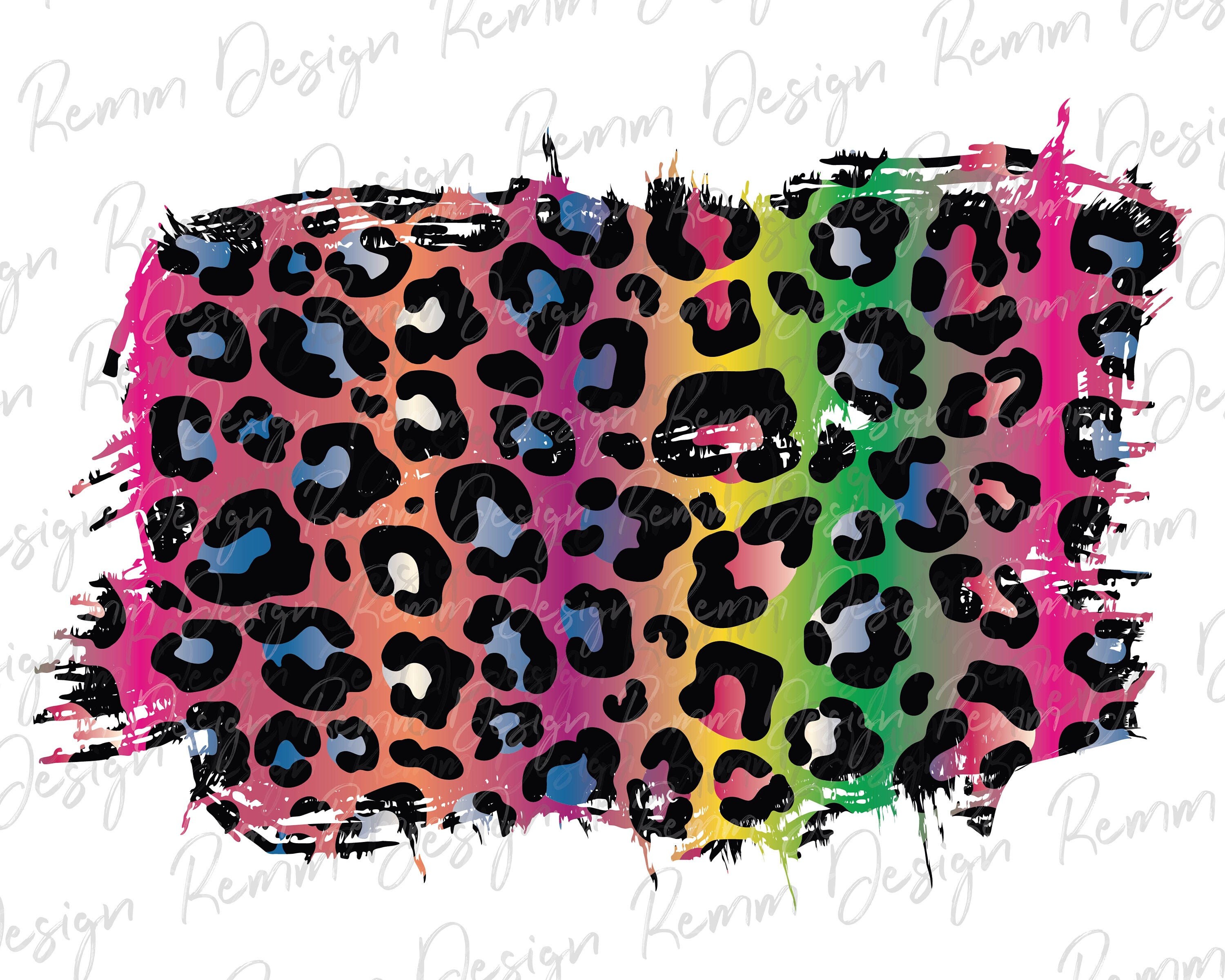 Distressed Leopard Background PNG Animal Print Distressed - Etsy