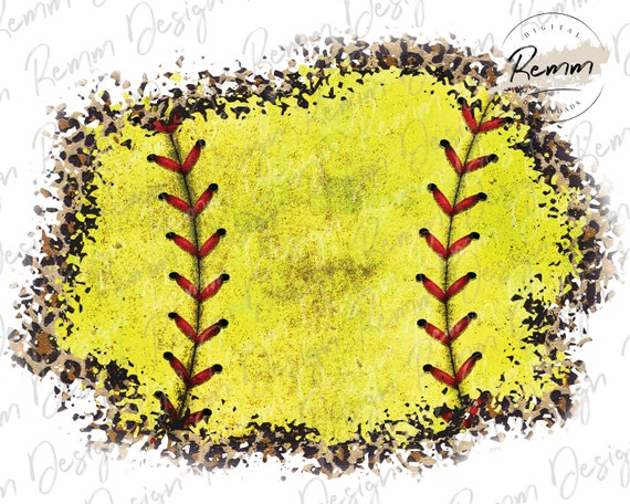Softball Leopard Patch Softball Patch Sublimation Png - Etsy