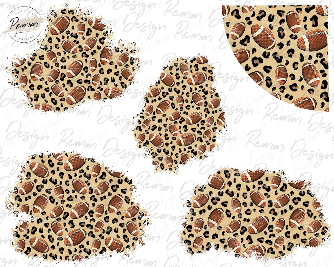 Football Patches PNG, Distressed Leopard Patches, Leopard Football ...