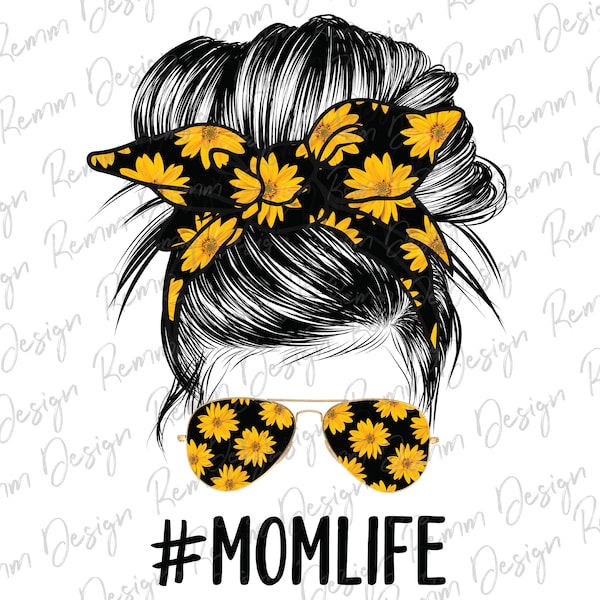 Mom Life Messy Bun - Etsy