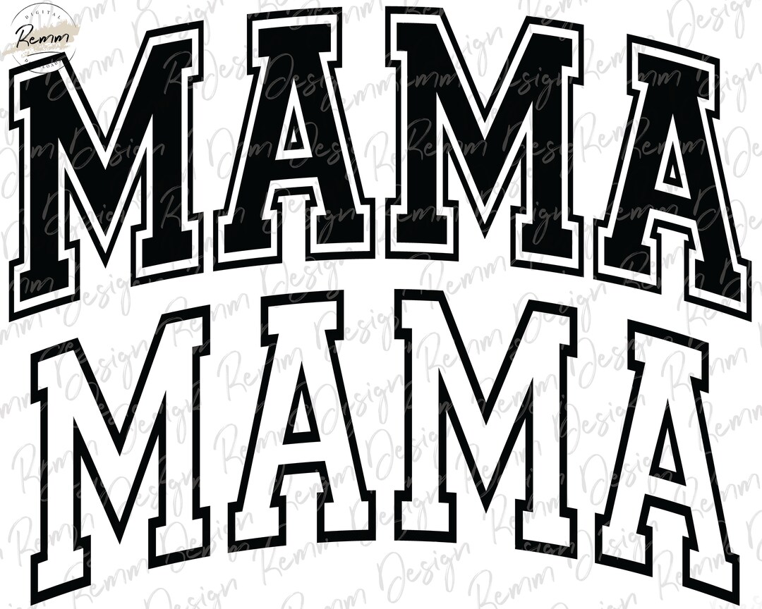 Varsity Mama SVG: Mom T-shirt Design, Cricut Cut File (digital Download ...
