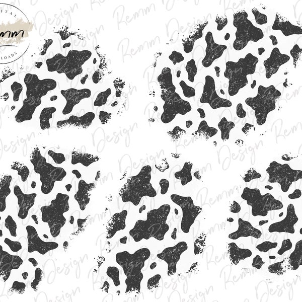 Cow Print Patches Png - Etsy