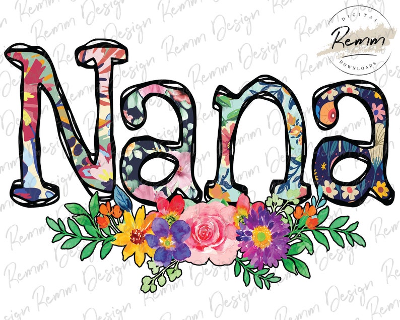 Nana PNG Nana Sublimation Designs Downloads Sublimation | Etsy