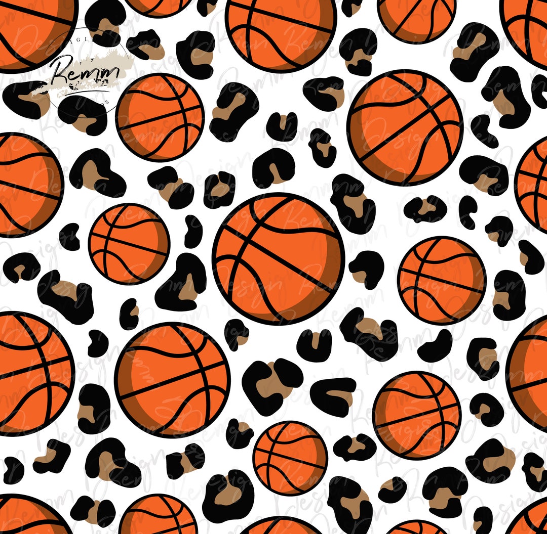 Seamless Basketball Leopard Png, Sublimate Download, Digital Paper ...