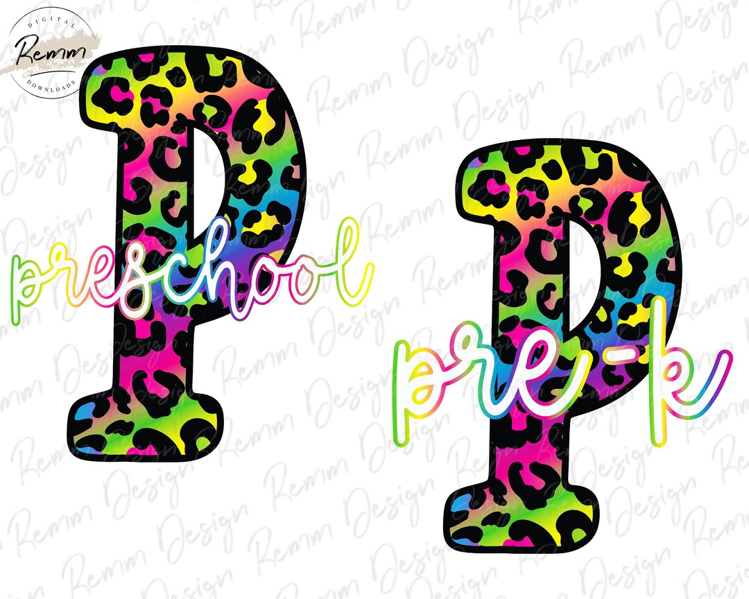 Preschool Pre-k Png Sublimation Designs, Colorful Preschool Sublimation ...