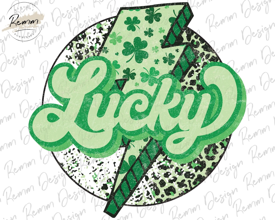 Retro St. Patrick's Day Lucky Leopard PNG (digital Download) - Etsy