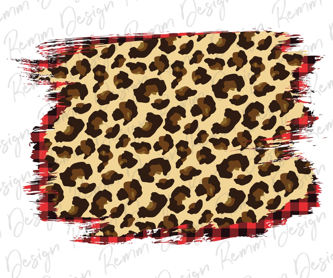 Distressed Leopard Background Png, Distressed Red Buffalo Plaid ...