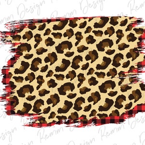 Distressed Leopard Background Png Distressed Red Buffalo | Etsy