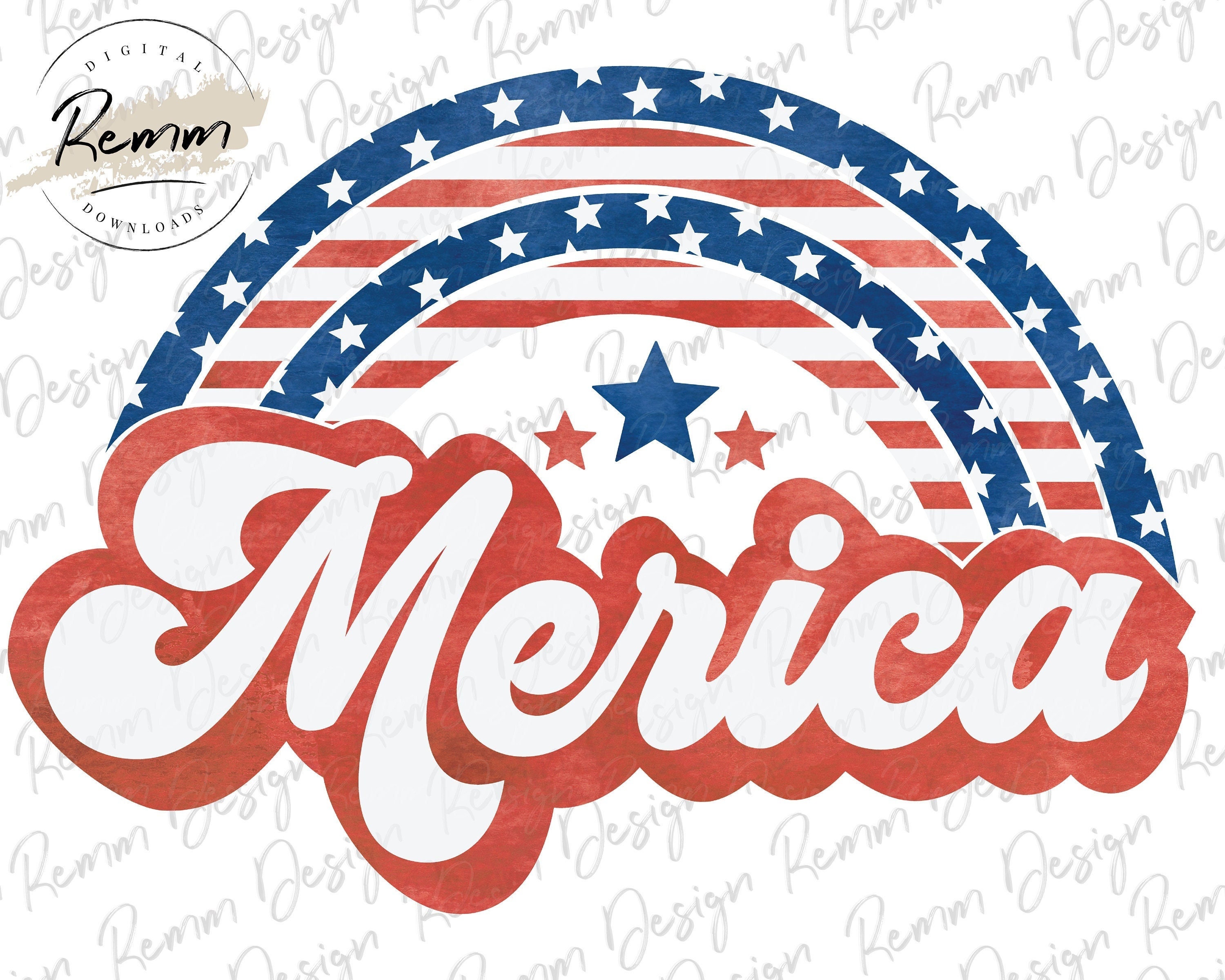 Retro Merica Png Vintage Merica Png Print File for - Etsy