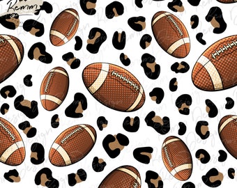Seamless Football Leopard Png, Sublimate Download, Digital Paper ...