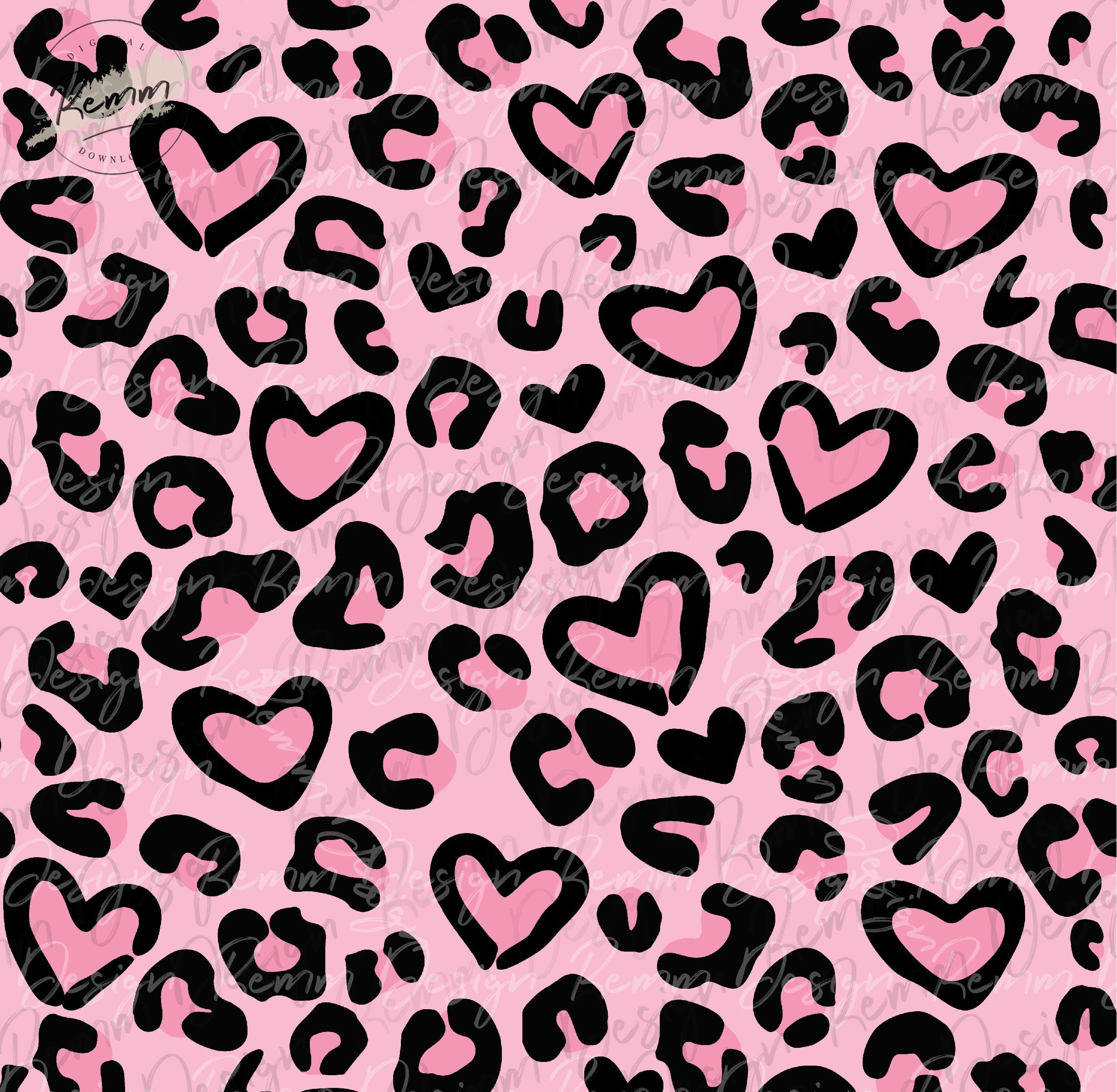 Pink Leopard Print Background