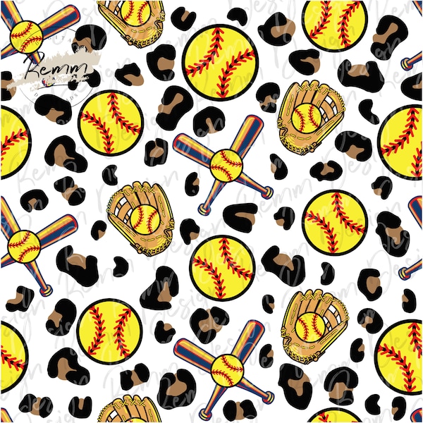 Softball Background - Etsy